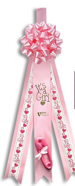 New baby Announcement Ribbon -**PINK OR BLUE – The Window Shops Online